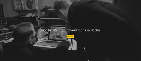 Masterclass Berlin 1 To 1 Session With Your Favourite Producers