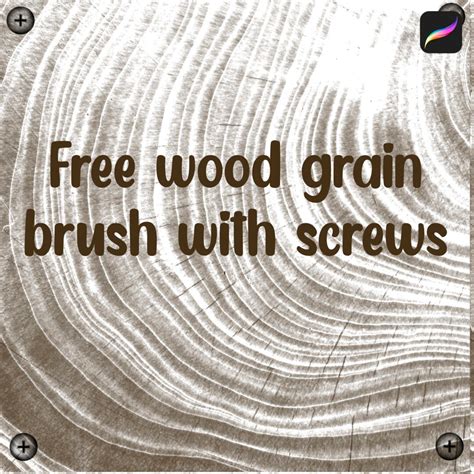 Free Wood Grain Brush For Procreate Librium