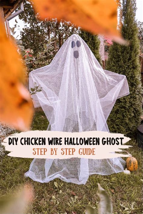 DIY Chicken Wire Halloween Ghost DIY Thought Chicken Wire Ghosts