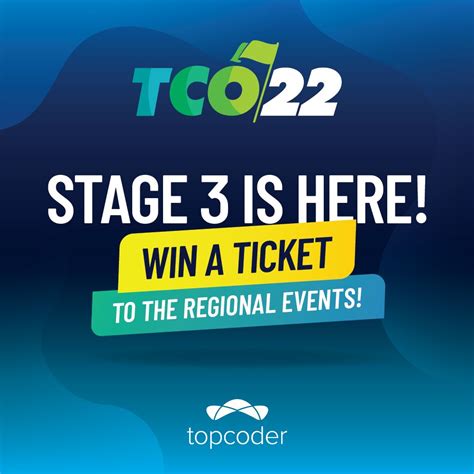 Topcoder On Linkedin Stage 3 Is Here Win A Ticket To The Regional