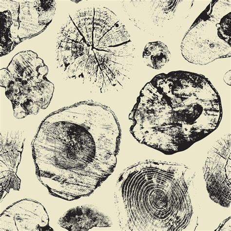 Premium Vector Seamless Pattern With Wood Texture