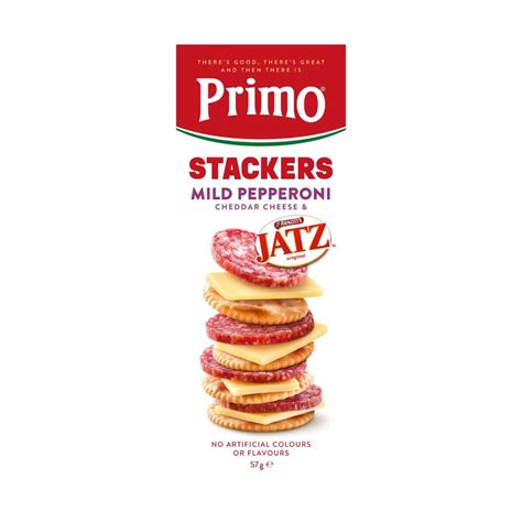 Buy Primo Stackers Mild Pepperoni And Jatz 57g Coles