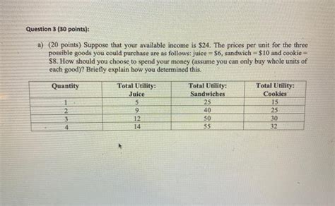 Solved Question 3 30 Points A 20 Points Suppose That