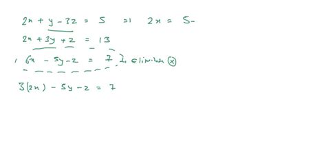 Solvedperform An Operation On The Given System That Eliminates The