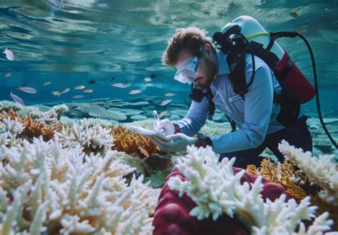 A Marine Biologist Conducting Research On The Impact Of Ocean