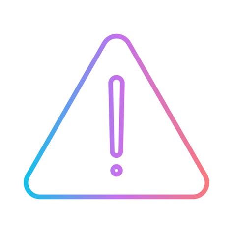 Caution Generic Gradient Icon