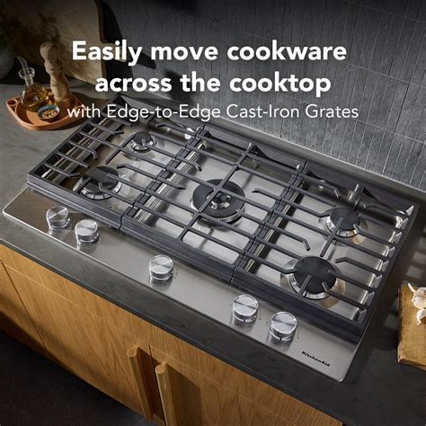 Kitchenaid Gas Cooktops Cooktop Kcgk536sss Flick Bros Electric Inc