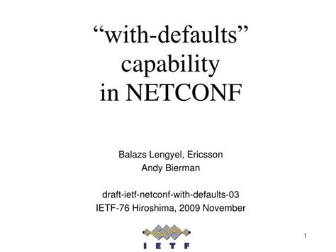 Ppt “with Defaults” Capability In Netconf Powerpoint Presentation Id 2594254