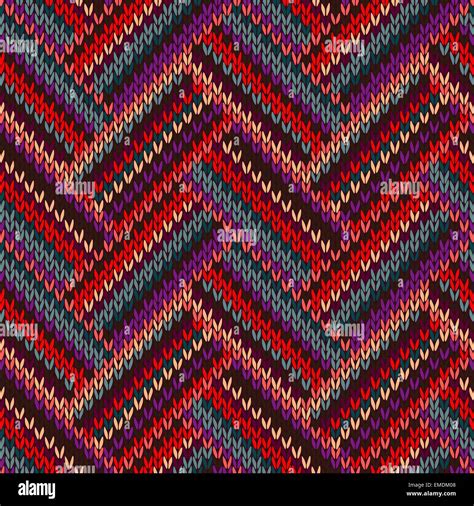 Seamless Knitted Pattern Stock Vector Image Art Alamy