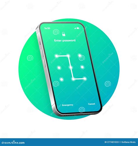 Screen Lock Authentication Password Smartphone Template Phone Graphical Id Recognition Screen