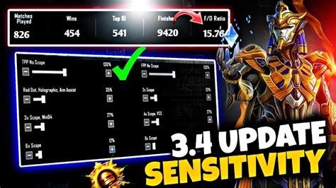 Pubg Mobile 34 Update No Recoil🔥zero Recoil Sensitivity Code Bgmi