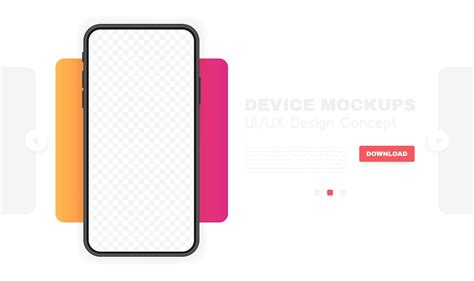 Макет телефона с пустым экраном смартфона новая модель телефона шаблон для инфографики или