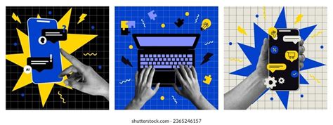 Futuristic Laptop Flat Photos Images And Pictures Shutterstock