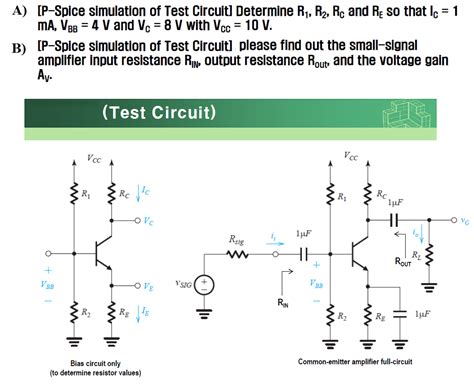 Solved P Spice Simulation Of Test Circuit Determine Chegg Com