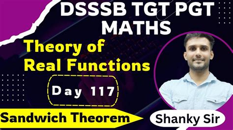 DSSSB Raj TGT PGT Math Day 117 Theory Of Real Functions Tgtmaths Tgt