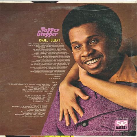 Rien Que Des Vinyls Israel Tolbert 1971 Us Warren 2038 Popper Stopper Stereo