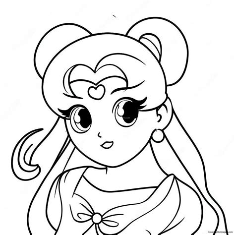 Princess Serenity Sailor Moon Coloring Page 25892 20454