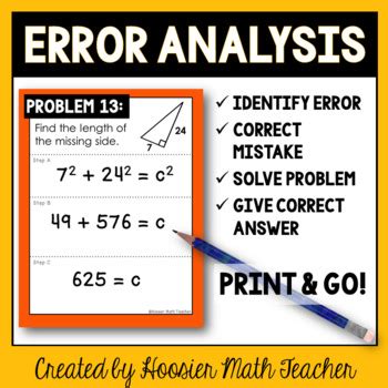 Pythagorean Theorem Unit Review Activity Bundle By Hoosier Math Teacher