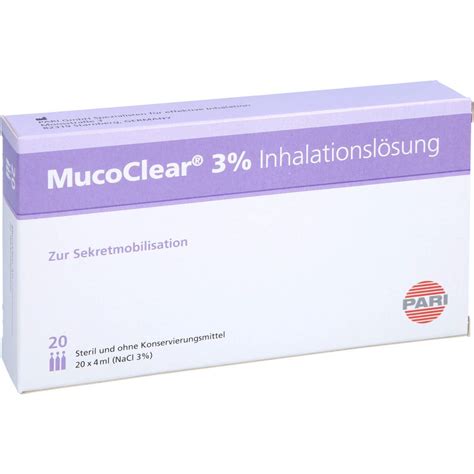 Effektive Mucoclear 3 Nacl Inhalationslösung Befreien Sie Ihre