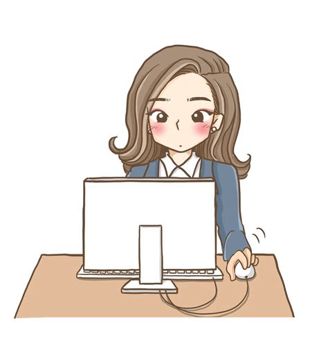 Anime Girl Drawing On Computer