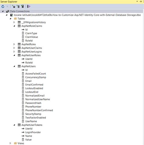 How To Customize Aspnet Identity With External Database Storage Step