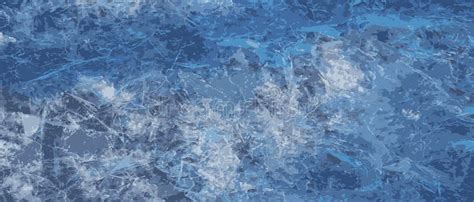 Realistic Vector Illustration Of An Ice Surface Of The River Texture