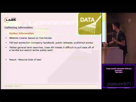 Free Video Target Specific Automated Dictionary Generation Bsideslv 2014 From Youtube Class