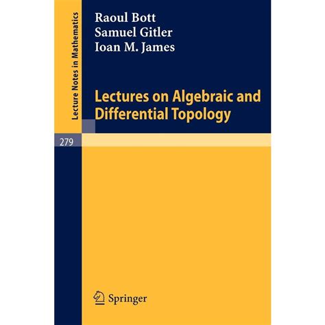 Lectures On Algebraic And Differential Topology Submarino