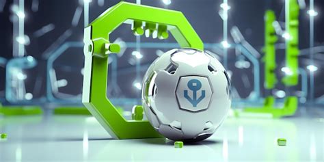 Premium Ai Image Safety Protocol 3d Logo Football Background