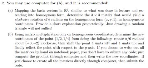 2 You May Use Computer For B And It Is Chegg Com