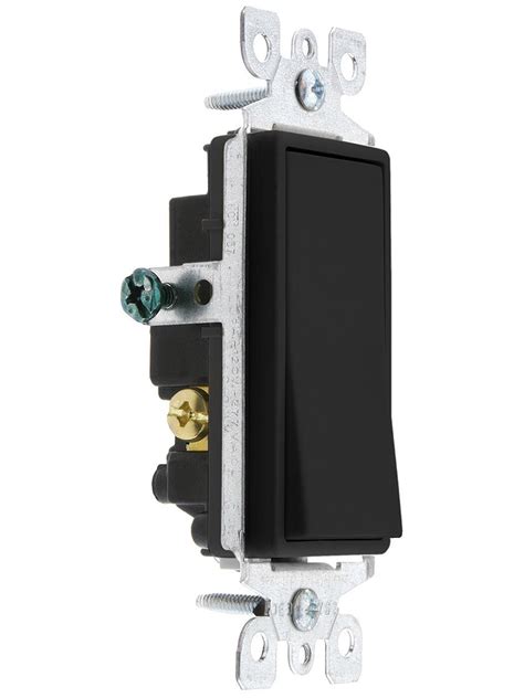 Interruptor Sencillo 3w 15a 120277v Negro Decora Leviton Proelectric