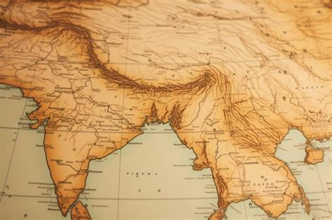 Premium Ai Image Unity In Cartography Indian Map Photo