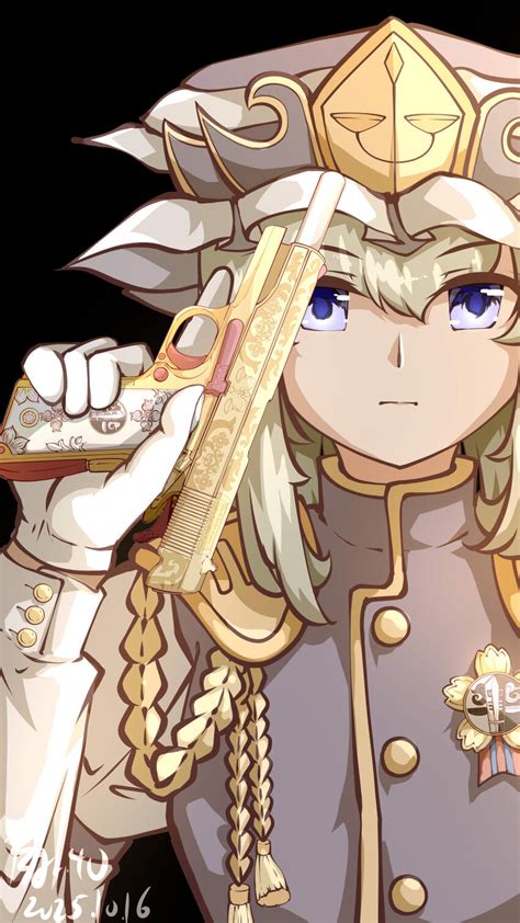 Pzgr40 Shiki Eiki Touhou Absurdres Chinese Commentary Commentary