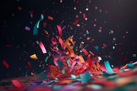 Premium Photo Confetti Background Generative Ai