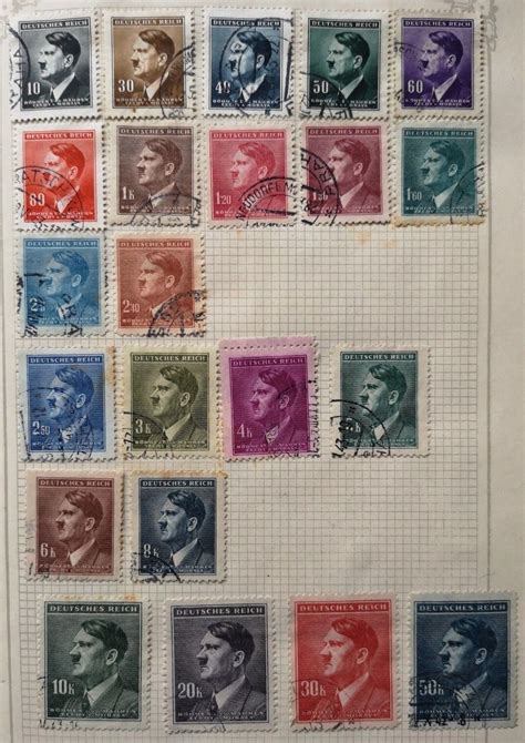 Deutsches Reich Briefmarken Böhmisch Mähren Deutsches Reich Adolf