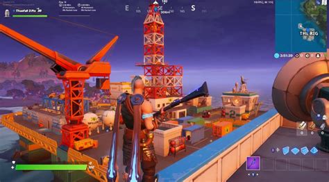 Fortnite Land At The Rig Hydro 16 And Logjam Woodworks