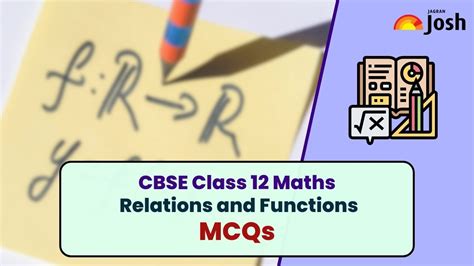 MCQs For CBSE Class 12 Maths Chapter 1 Relations And Functions