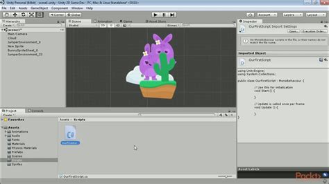 Getting Started Unity 2d Game Dev Creating Scripts Youtube