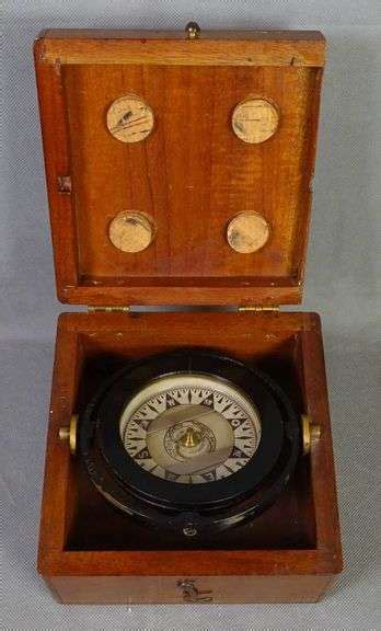 Great D Baker And Co Boston 4108 The Axial Balance Compass Always Steady Maritime Axial