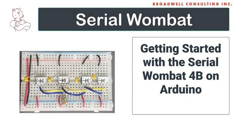 getting started with the serial wombat 4b chip and arduino using i2c youtube
