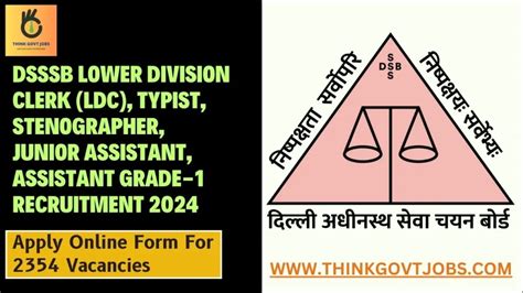 DSSSB Various Post Recruitment 2024