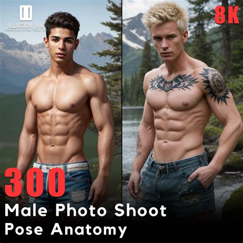 Artstation 300 Male Photo Shoot Pose Anatomy Reference Photos 8k