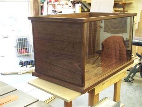 Wood And Glass Display Case For Model Ships Swords Rifles Artwork