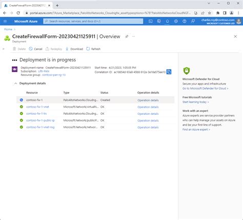 Criar Uma Cloud Ngfw Da Palo Alto Networks Um Recurso Do Serviço Isv