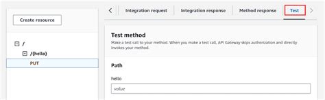使用 API Gateway 主控台來測試 REST API 方法 Amazon API Gateway