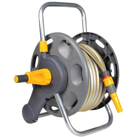 Hozelock Empty Floor And Wall Mounted Hose Reel 60m