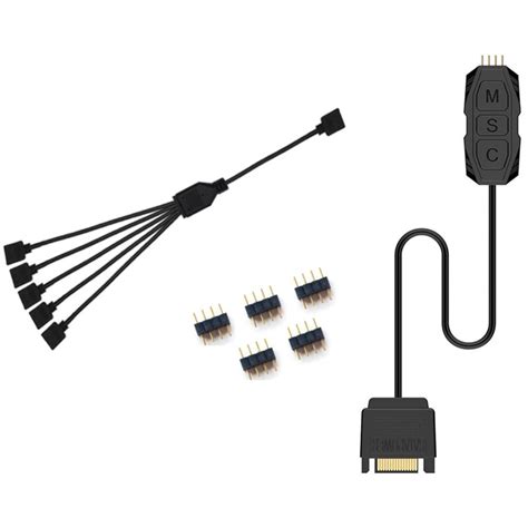 Sata 12v 4pin Rgb Aura 3 Button Controller With 5 Vicedeal