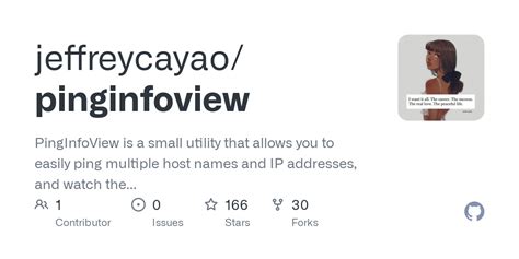 GitHub Jeffreycayao Pinginfoview PingInfoView Is A Small Utility That Allows You To Easily