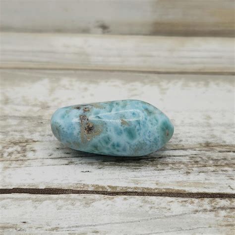 Natural Larimar Tumbled Stone, Tumbled Larimar Gemstone, Healing Crystals, Custom Mineral ...