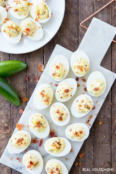 Bacon Jalapeno Deviled Eggs Recipe With Video ⋆ Real Housemoms
